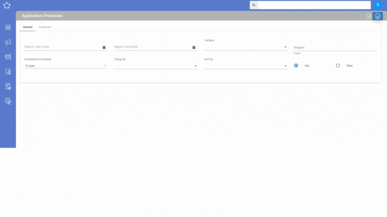Enrolment Status Column – Application Processed Report – OLD SITE ...