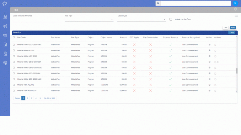 Fee Entry Screen – OLD SITE – TEAMS Help Site